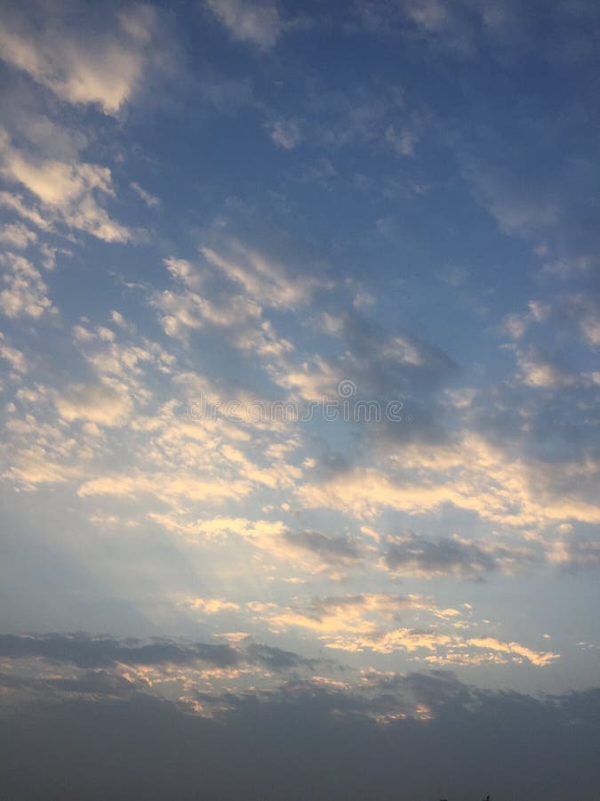 Beautiful Sky on a Clear Weather Day Stock Image - Image of evening ...