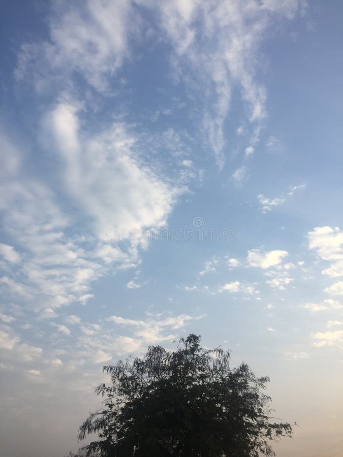 Beautiful Sky on a Clear Weather Day Stock Photo - Image of dusk, high ...