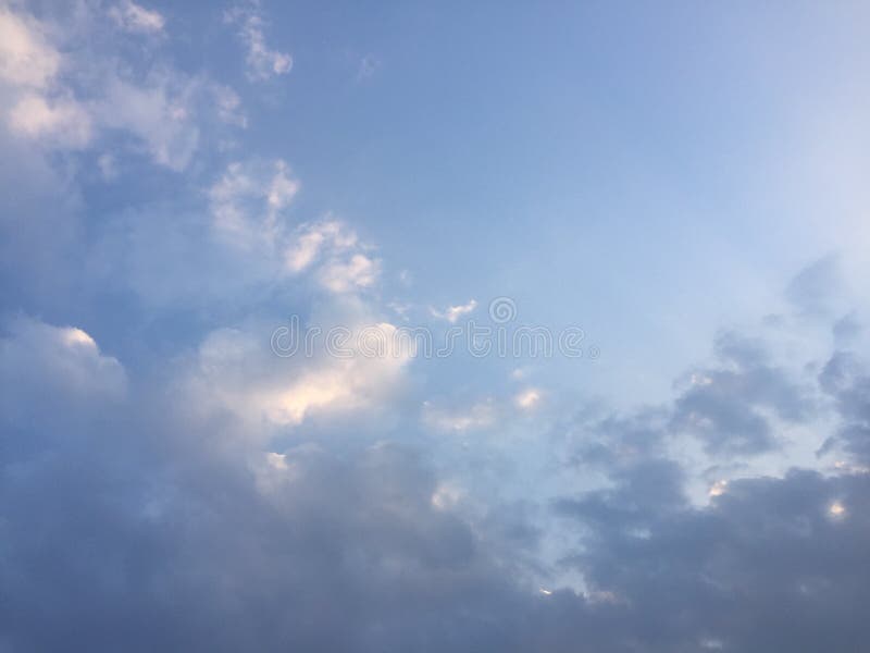 Beautiful Sky on a Clear Weather Day Stock Image - Image of summer ...