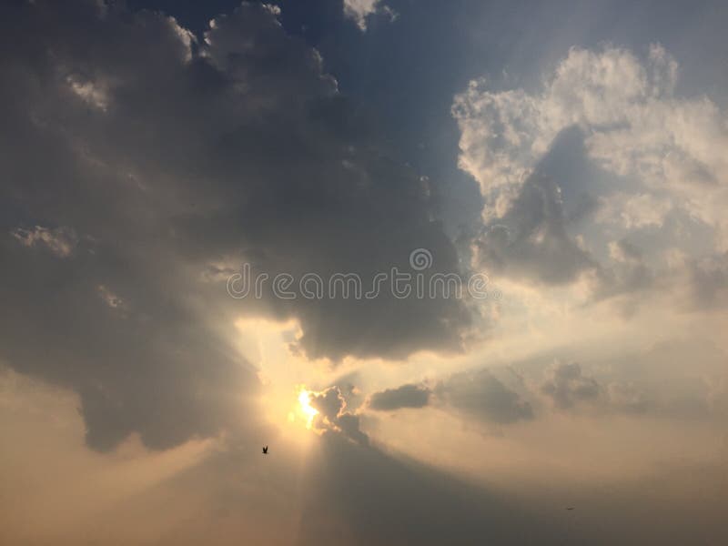 Beautiful Sky on a Clear Weather Day Stock Image - Image of dusk, scene ...