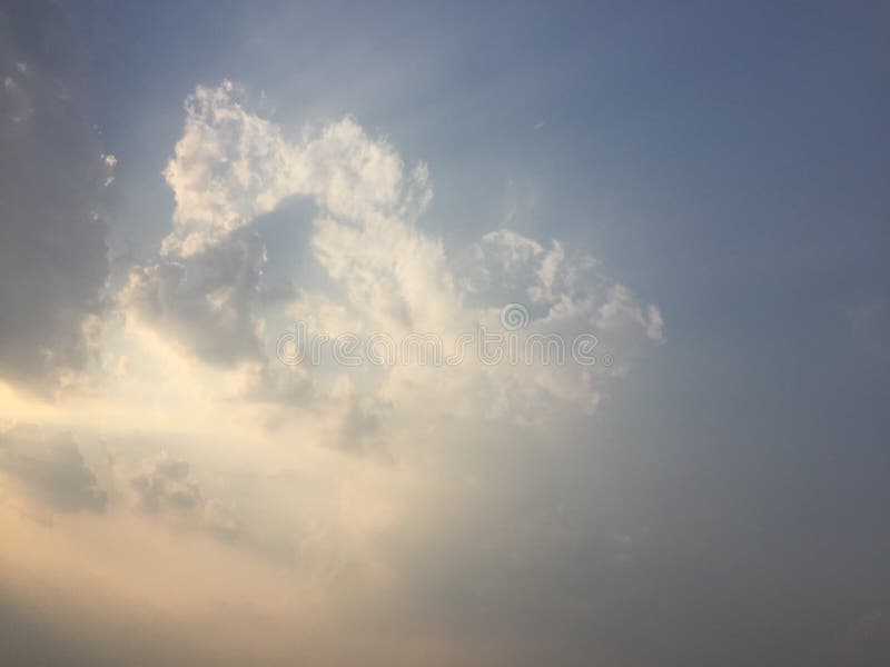 Beautiful Sky on a Clear Weather Day Stock Photo - Image of reflection ...