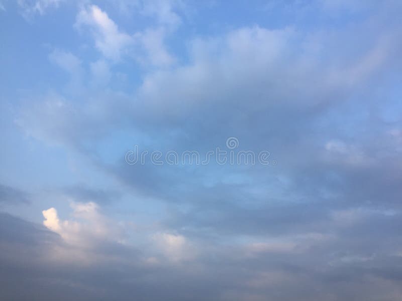 Beautiful Sky on a Clear Weather Day Stock Photo - Image of grass ...