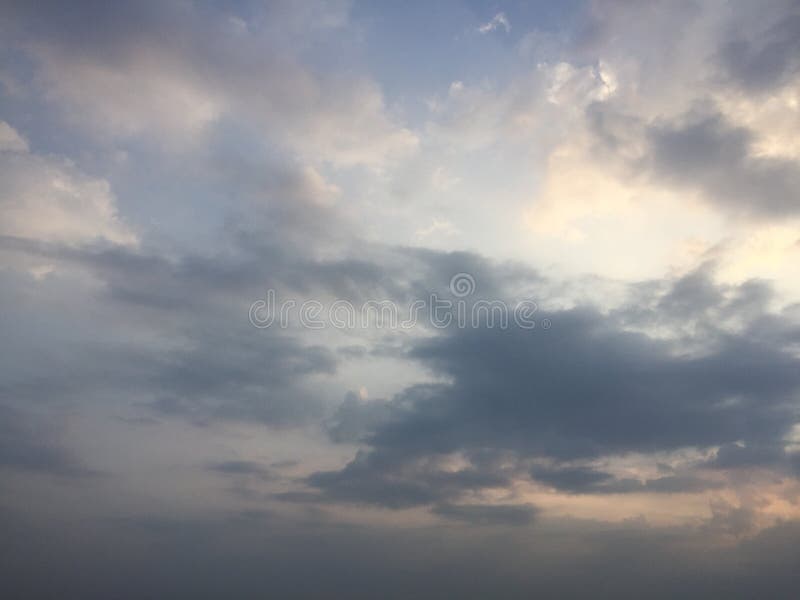 Beautiful Sky on a Clear Weather Day Stock Image - Image of dark ...