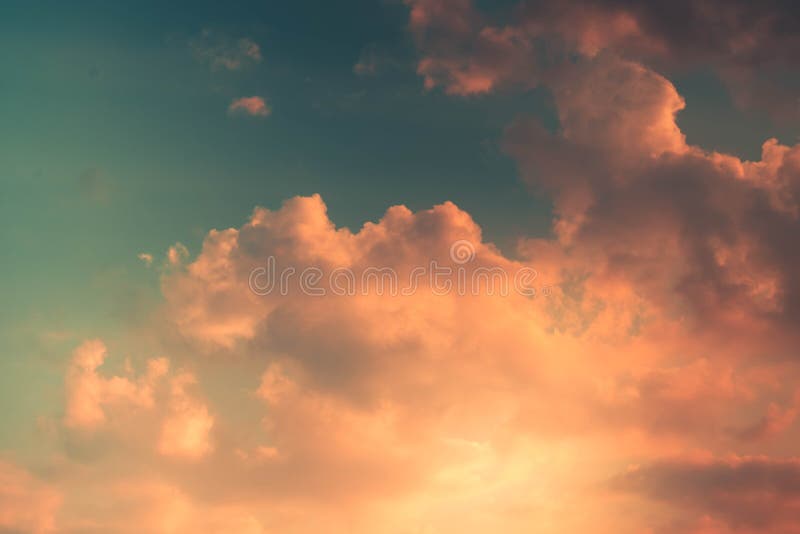 Beautiful Sky with Cloud and Empty Area for Text. Concept Nature for ...