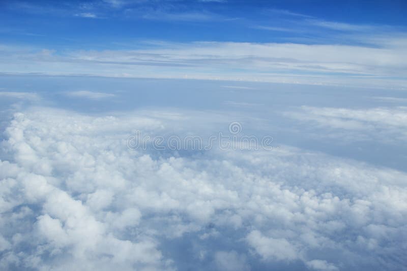Beautiful Sky Clouds from the Airplane Window Stock Photo - Image of ...