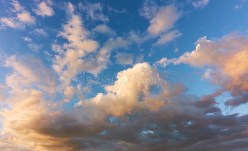 Beautiful sky with clouds stock photo. Image of blue - 260729914