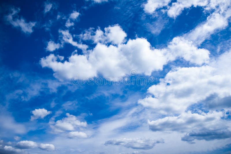 A Beautiful Sky Clouds in Nature in an Atmosphere of Clean Air Stock ...
