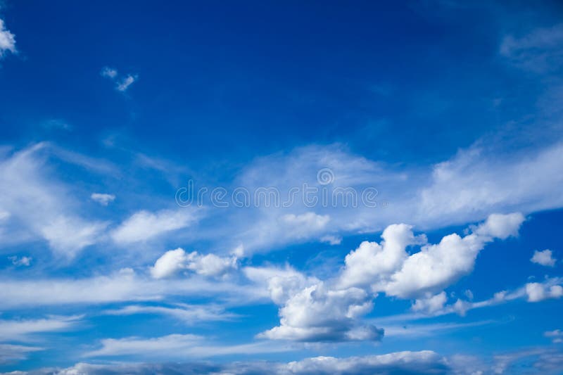 A Beautiful Sky Clouds in Nature in an Atmosphere of Clean Air Stock ...