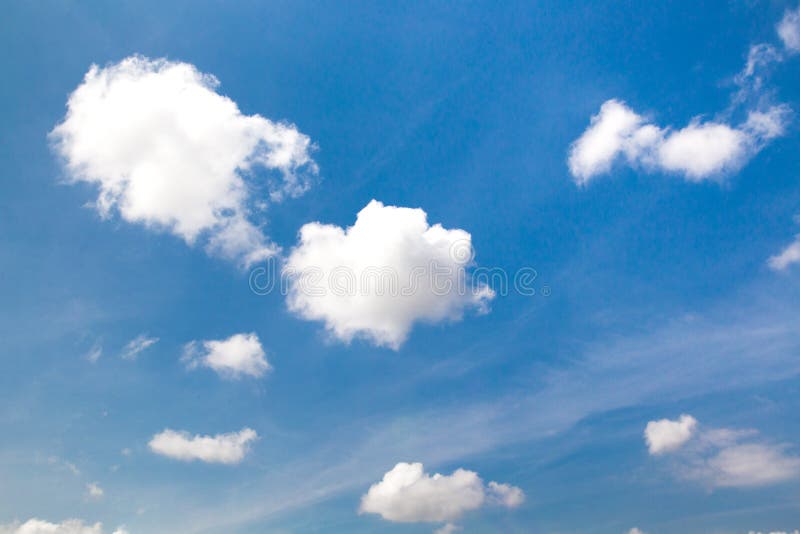 Beautiful Sky with Clouds, Wide Angle Stock Photo - Image of light ...