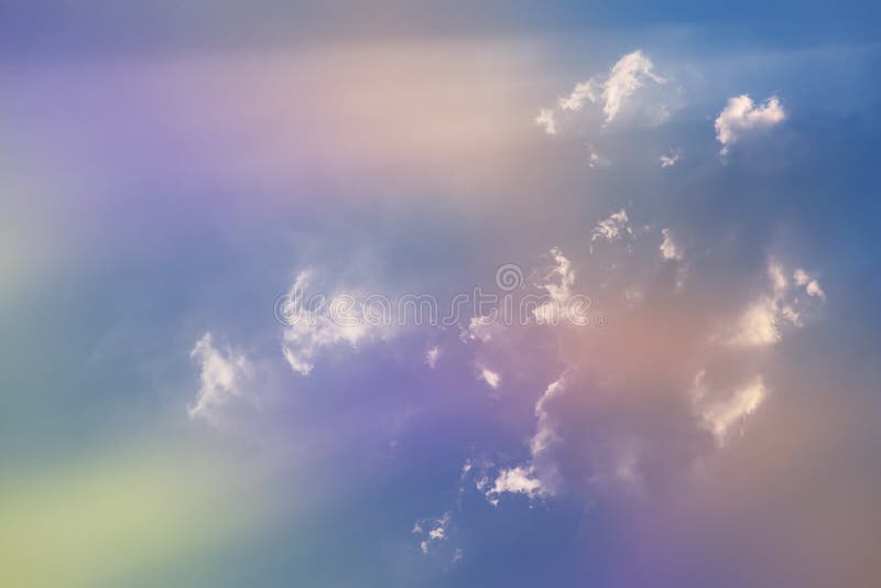 Colorful Sky with Beautiful Clouds Stock Photo - Image of climate ...