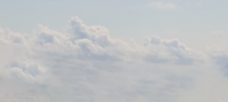 Beautiful Sky with Fluffy White Clouds, Banner Design Stock Photo ...
