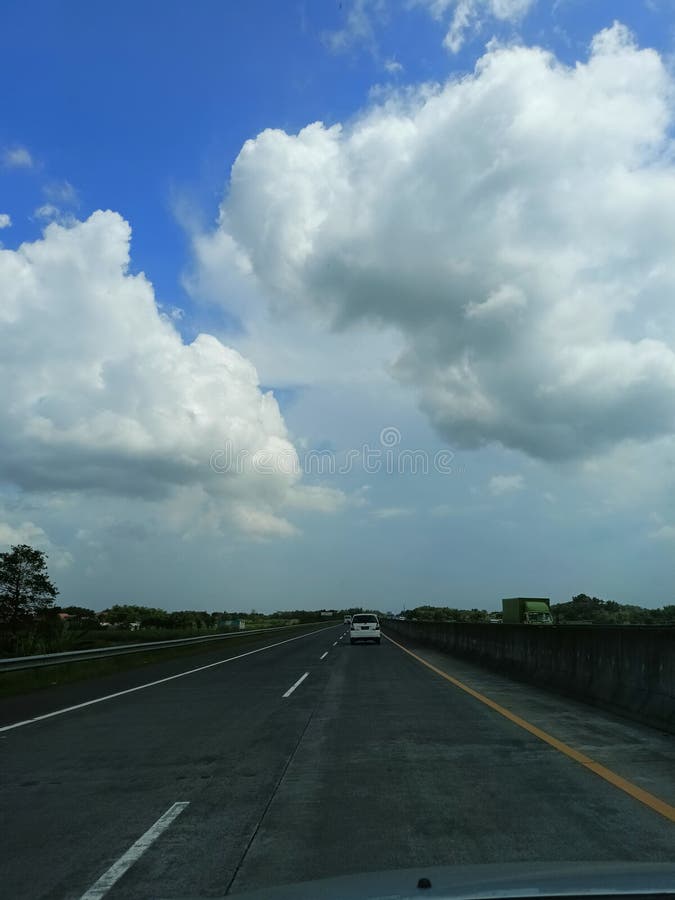Beautiful Sky at the Freeway in the Afternoon Stock Photo - Image of ...
