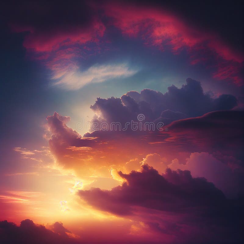 Beautiful Sky High Detailed Sky Image Generative Ai Stock Illustration ...