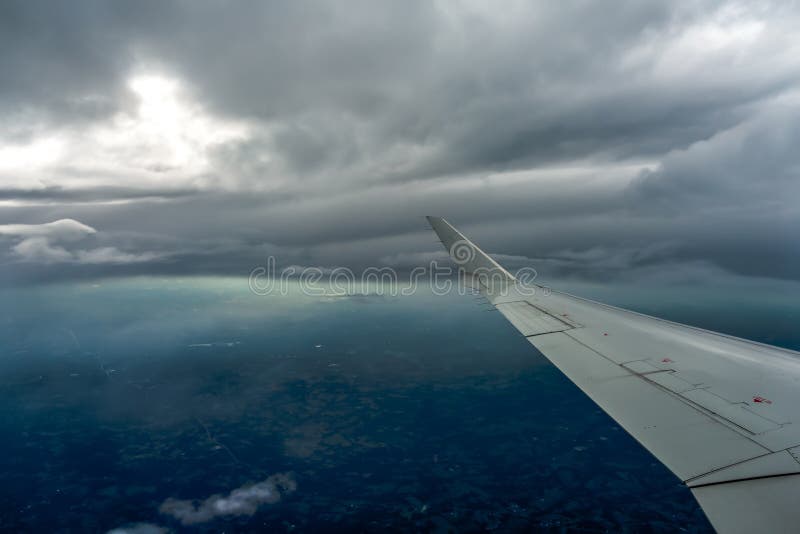 Beautiful Sky High View from Airplane Clouds Stock Photo - Image of ...