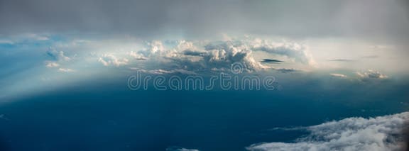 Beautiful Sky High View from Airplane Clouds Stock Photo - Image of ...