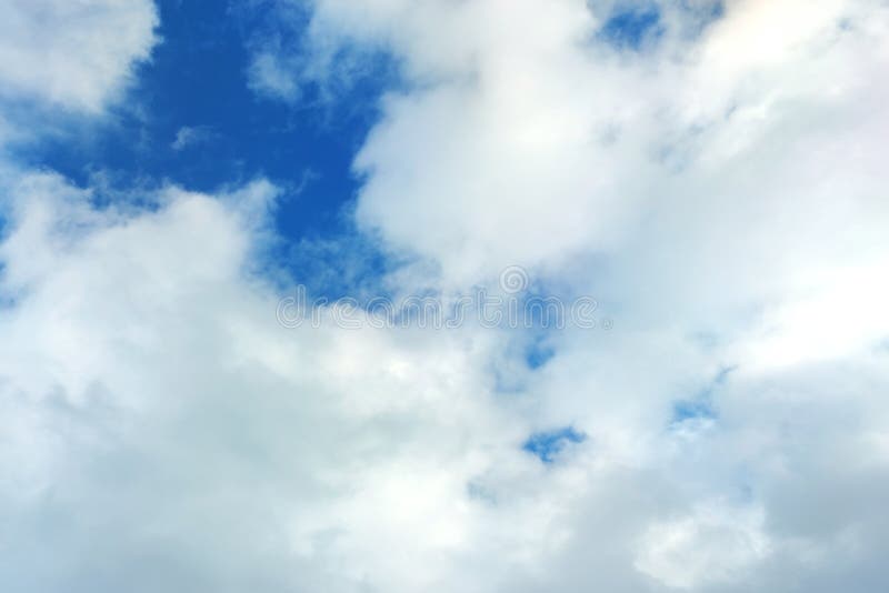 Beautiful Sky, Light Clouds on a Blue Background Stock Image - Image of ...
