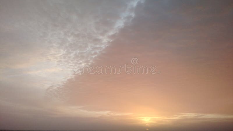 Beautiful Sky Light Field of Flat Clouds Stock Photo - Image of clouds ...