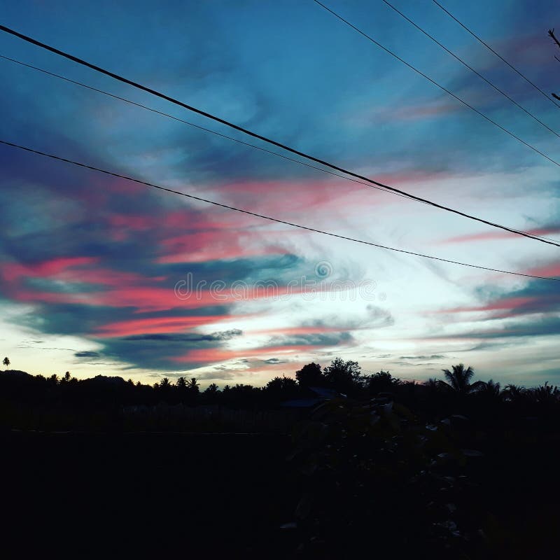 The Beautiful Sky when Look at Dawn Stock Image - Image of subuh, look ...