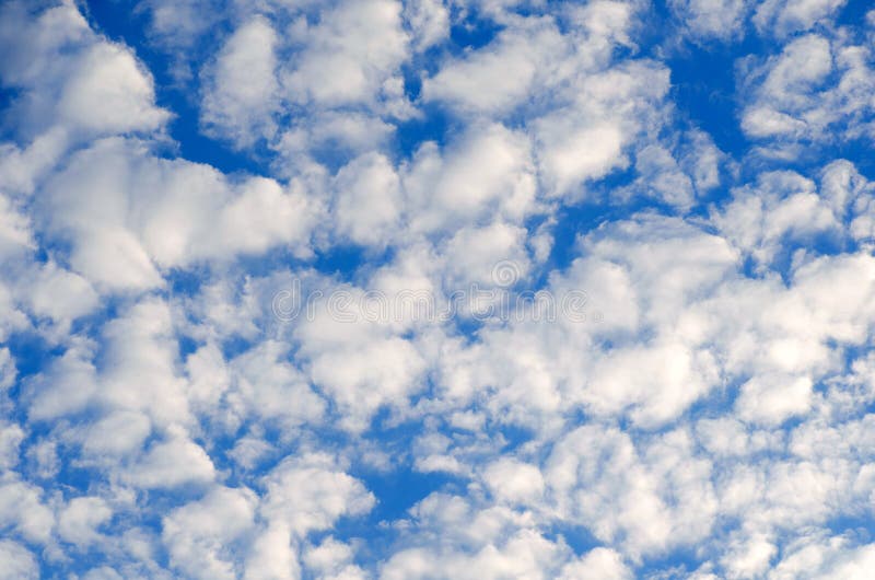 Beautiful Sky with Lots of Small Clouds. Abstract Pattern Stock Image ...