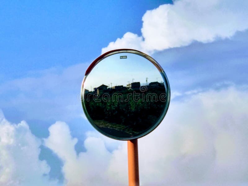 A Beautiful Sky Mirror stock illustration. Illustration of beautiful ...