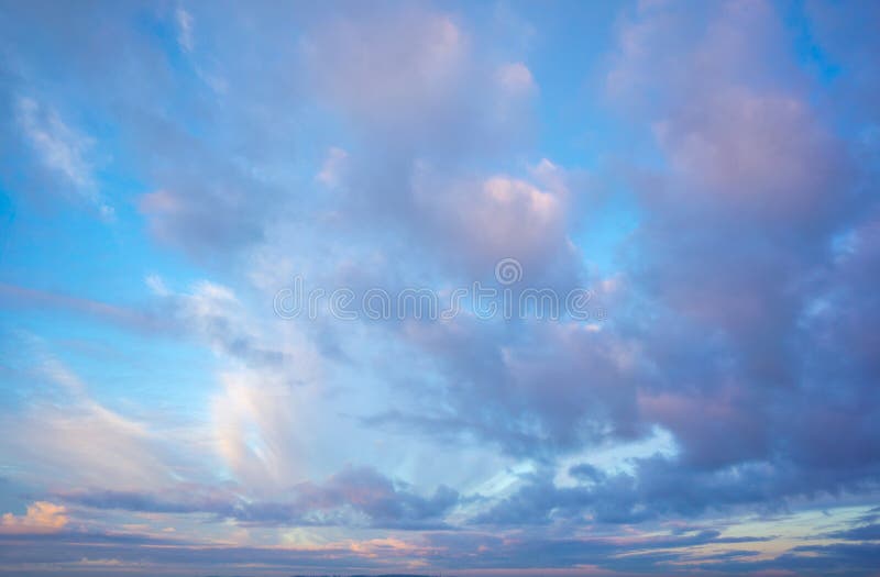 Pink cloudy sky stock image. Image of scene, dusk, background - 7832605