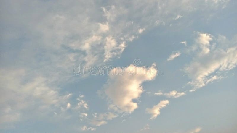 A Beautiful Sky Scene Beautiful Clouds Covered the Sky Stock Photo - Image of clouds, covered ...