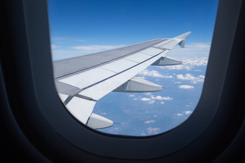 Beautiful Sky Scenery View from Airplane Stock Image - Image of beauty ...