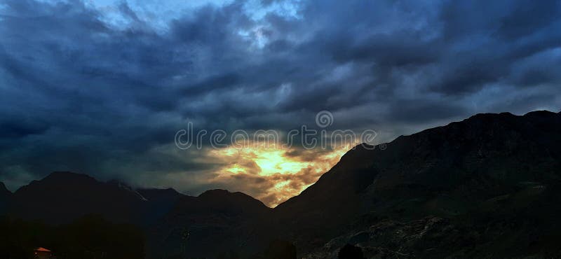 Beautiful Sky and Sun Light View Stock Photo - Image of sunset, nature ...