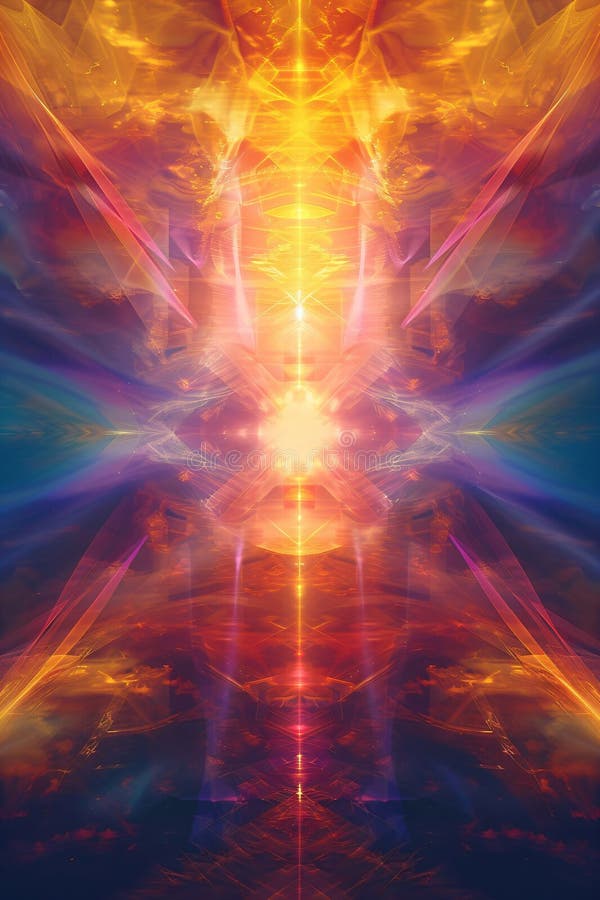 Beautiful Sky at Sunrise with Clouds and Sun. Heavenly Light Rays ...