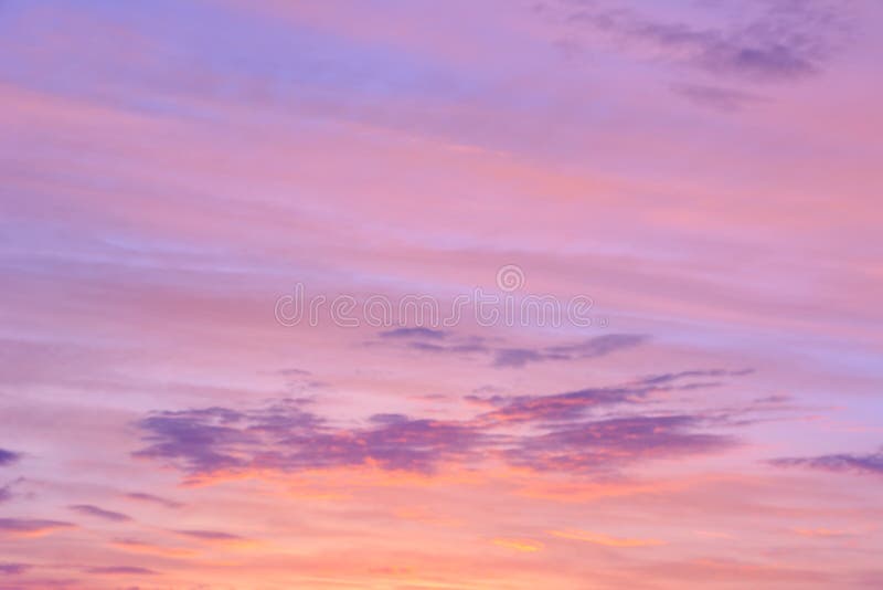 Beautiful Sky at Sunset. Bright Clouds. Sky Background Stock Image ...