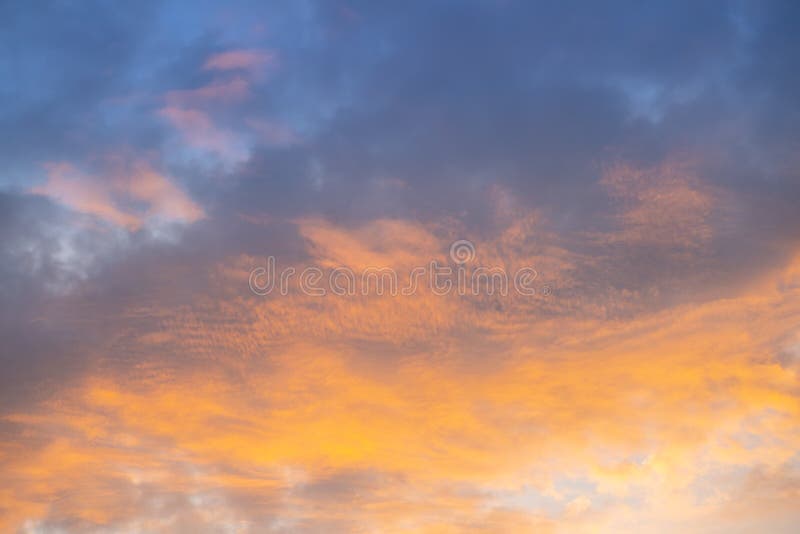 Beautiful Sky Texture at Sunset Stock Photo - Image of texture ...