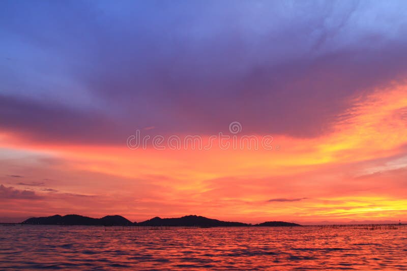Beautiful Twilight sky stock photo. Image of sunrise - 116422980