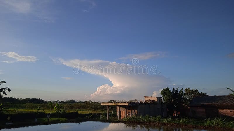 A Beautiful Sky and Unique Shape of Clouds Stock Image - Image of ...