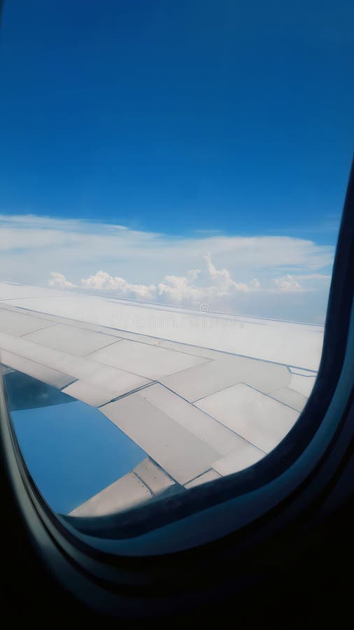 Beautiful Sky View from the Planes Stock Photo - Image of airport ...