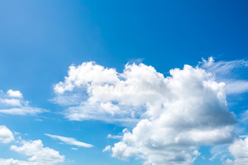 Beautiful Sky and White Clouds Stock Photo - Image of nature, outdoors ...