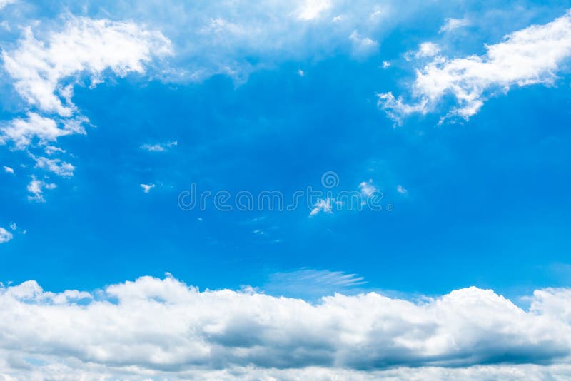 Beautiful Sky and White Clouds Stock Photo - Image of outdoors, ozone ...
