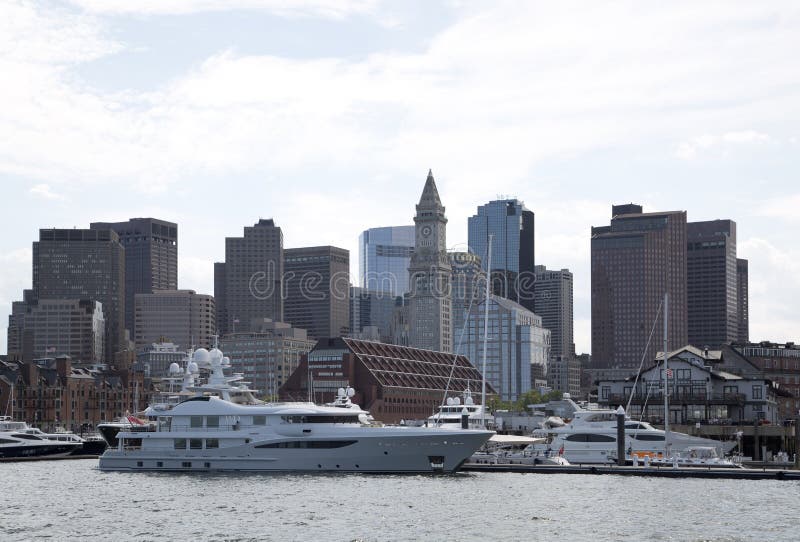 Beautiful Skyline of City Boston Mass Editorial Image - Image of boston ...