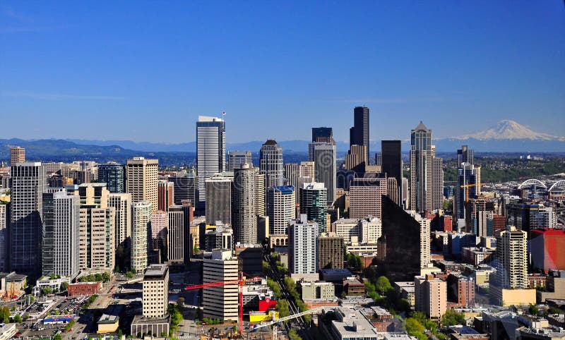 Beautiful Skyline of Seattle Stock Photo - Image of beautiful ...