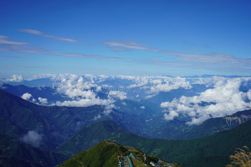 Beautiful Skyline View from Silk Route Sikkim Stock Photo - Image of ...