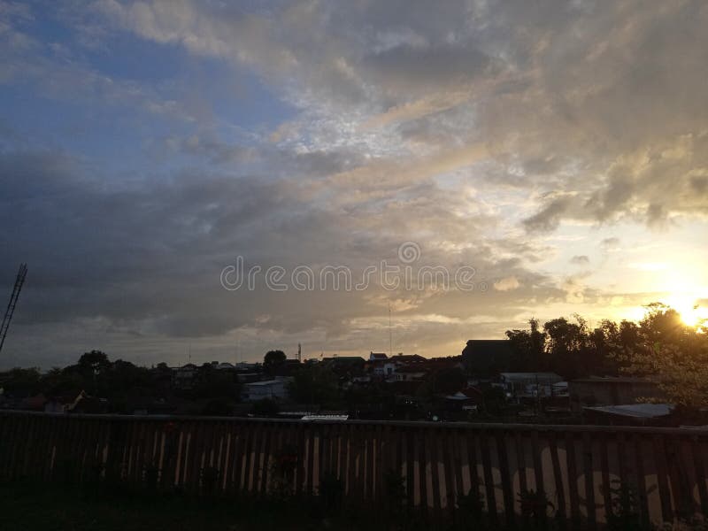 Beautiful SkyView in the Afternoon with a Little Sunset Stock Image ...