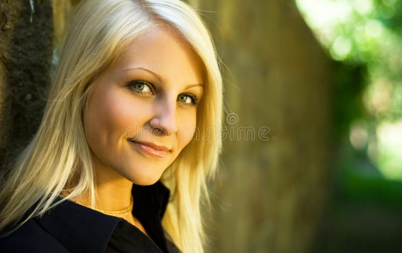 Beautiful Slender Young Blond. Stock Image - Image of shirt, blond ...