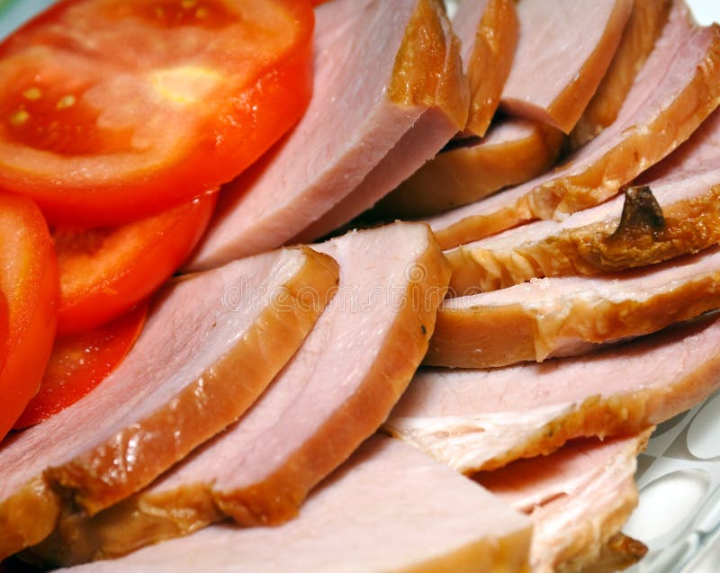 Beautiful Sliced Food Arrangement Stock Photo - Image of cold, dinner ...