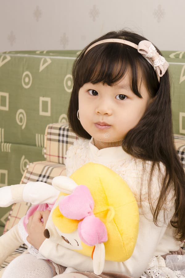 Beautiful small girl . stock image. Image of small, asia - 37962799