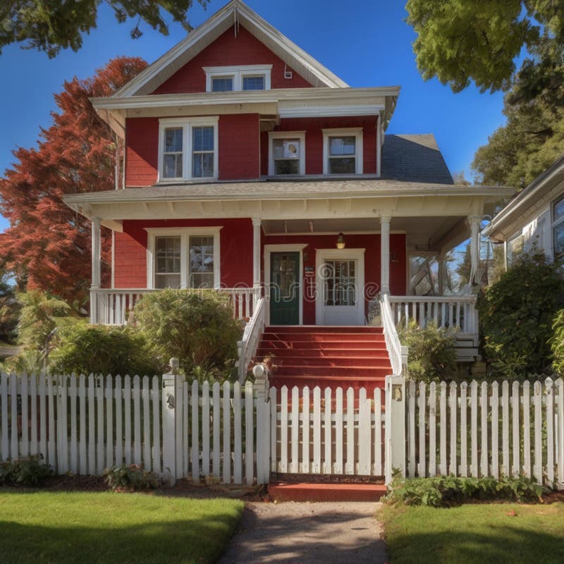 Small House for Sale Rent. an Empty, Small, Blue House with a Notice in ...