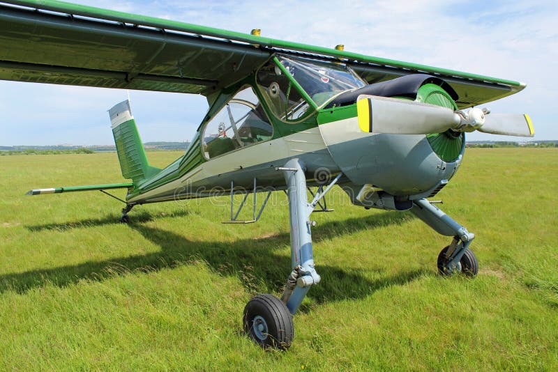 Beautiful Small Passenger Airplane Stock Photo - Image of equipment ...