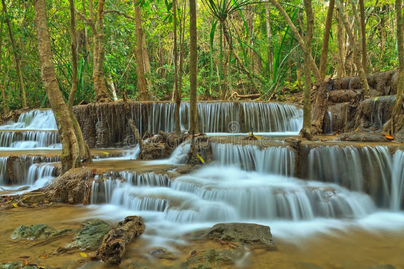 Beautiful small waterfall stock photo. Image of landscape - 29052716