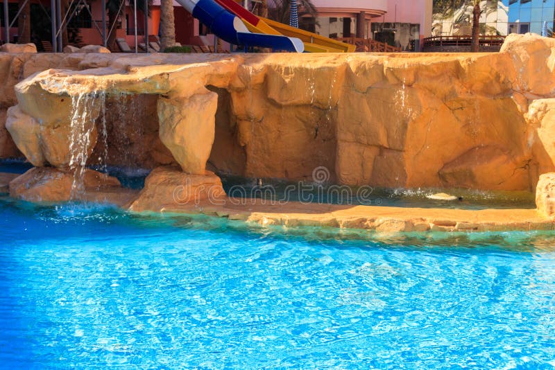 565 Tropical Paradise Swimming Pool Waterfall Stock Photos - Free ...