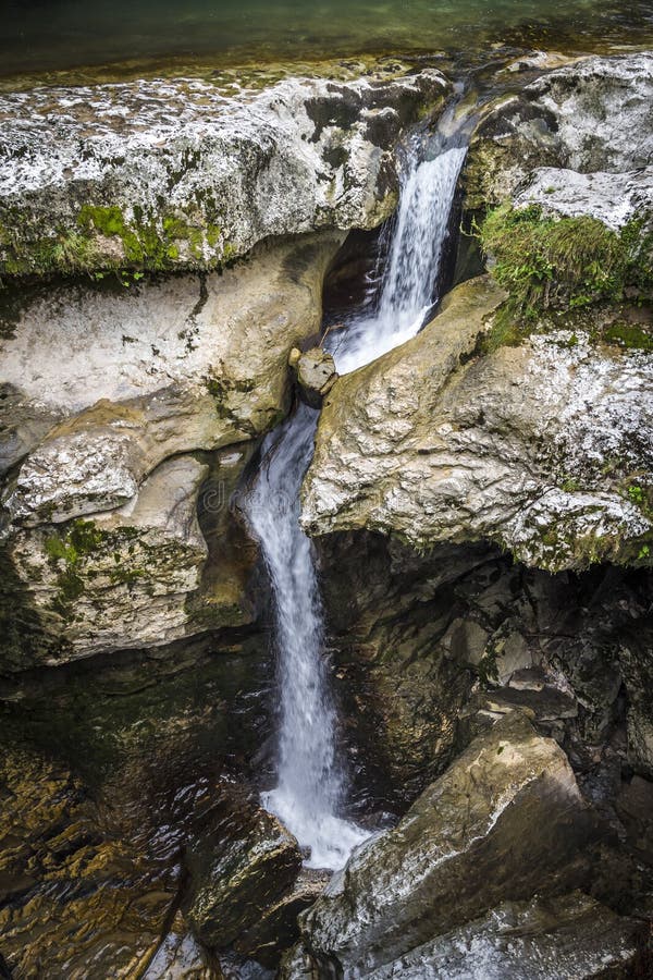Beautiful small waterfall stock photo. Image of peaceful - 108376232