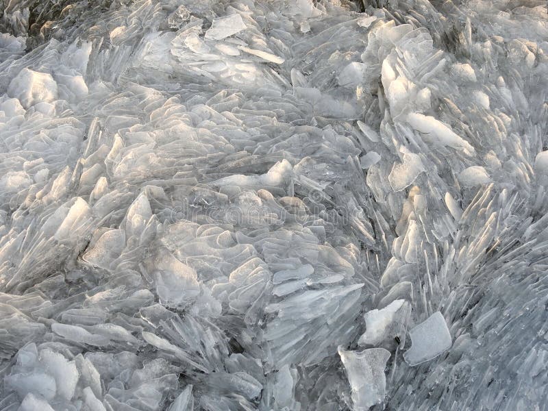 Small Ice Pieces in Curonian Spit, Lithuania Stock Image - Image of ...