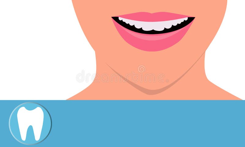 Beautiful smile stock vector. Illustration of mouth, element - 46308848